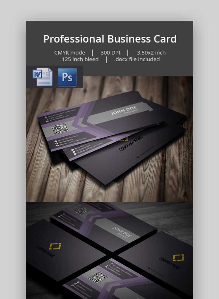 25+ Free Microsoft Word Business Card Templates (Printable with regard ...