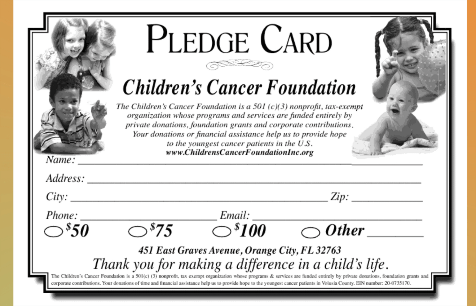 28+ Pledge Certificate Template | Church Pledge Card Sample in ...