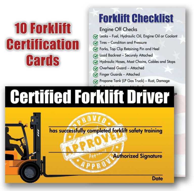50 Online Forklift Certification Card Template Xls Photo Intended For ...