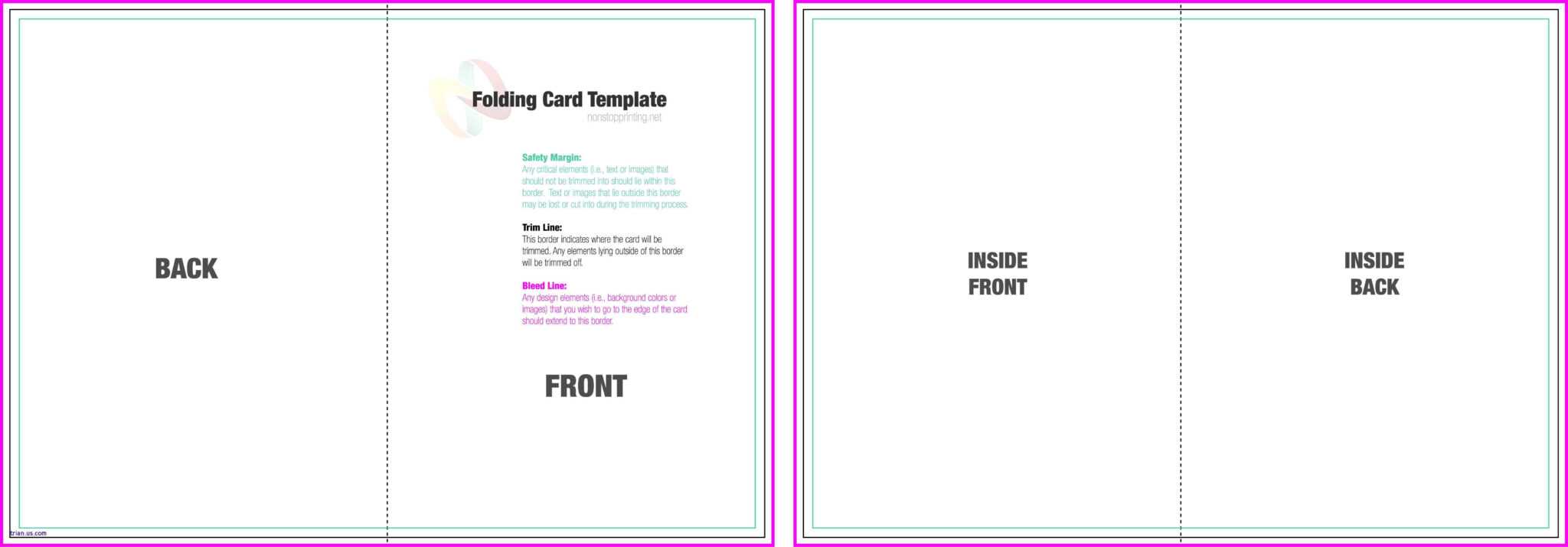 88 Create Blank Quarter Fold Card Template For Word Layouts with regard ...
