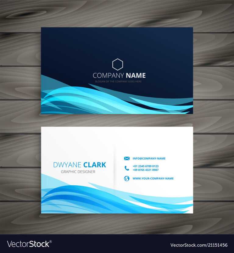Abstract Blue Business Card Template within Free Complimentary Card ...