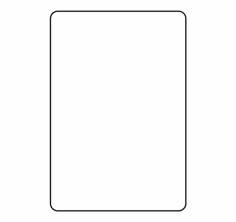 Blank Playing Card Template Parallel – Clip Art Library inside Blank ...