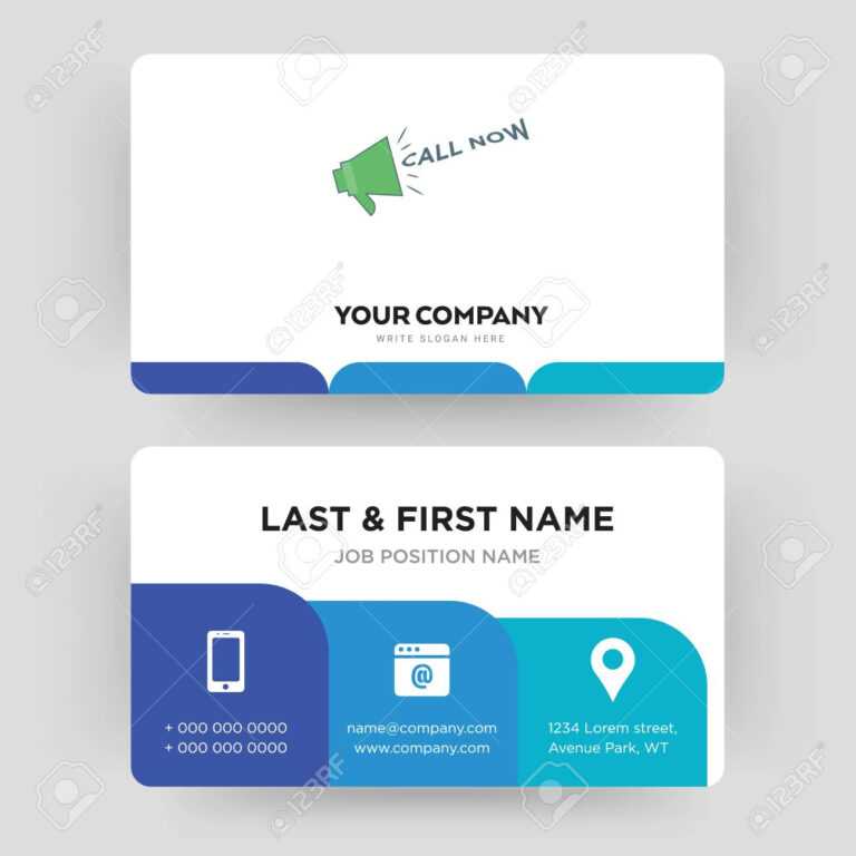 Call Now, Business Card Design Template, Visiting For Your Company ...