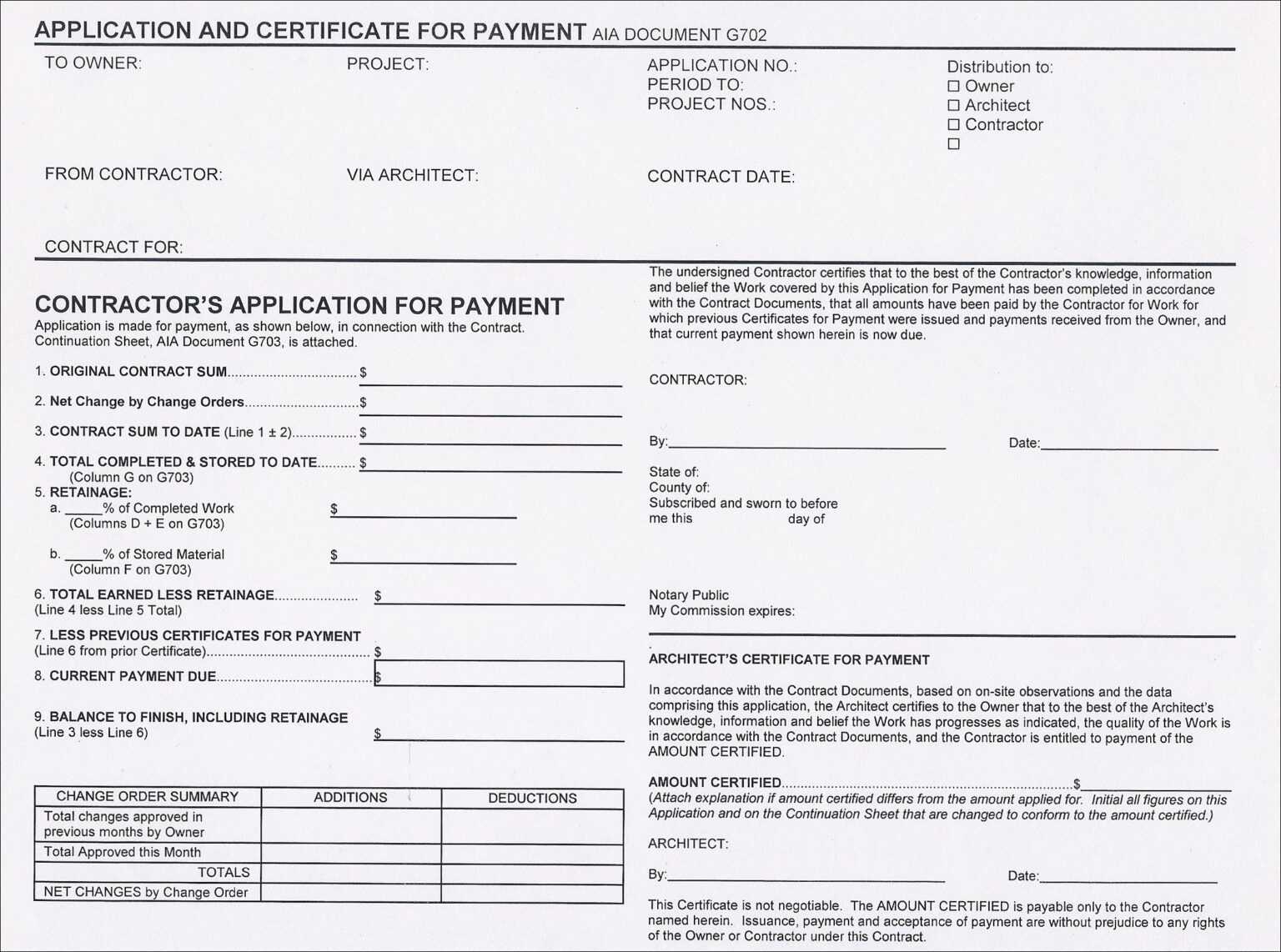 Construction Interim Payment Certificate Template with Construction ...