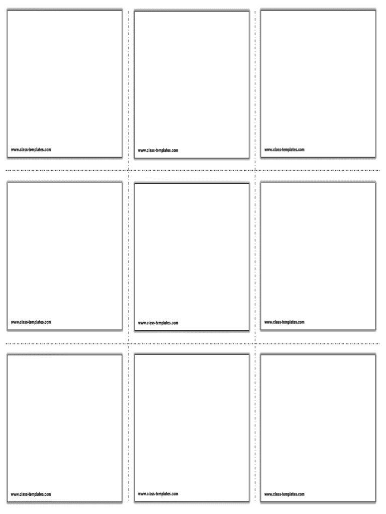 Editable Flashcard Template – Fill Online, Printable for Cue Card ...