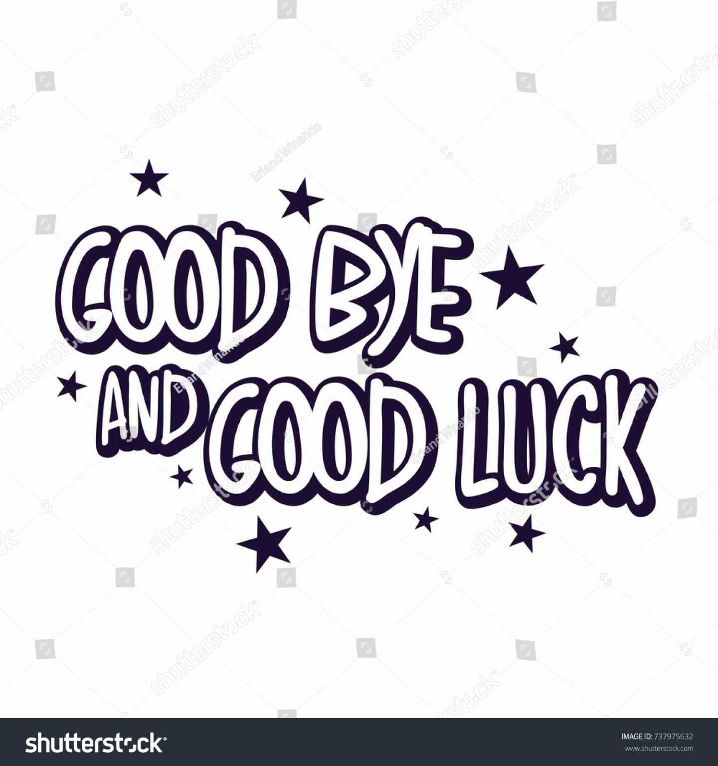 Farewell Card All Best Template Stock Vector (Royalty Free within ...