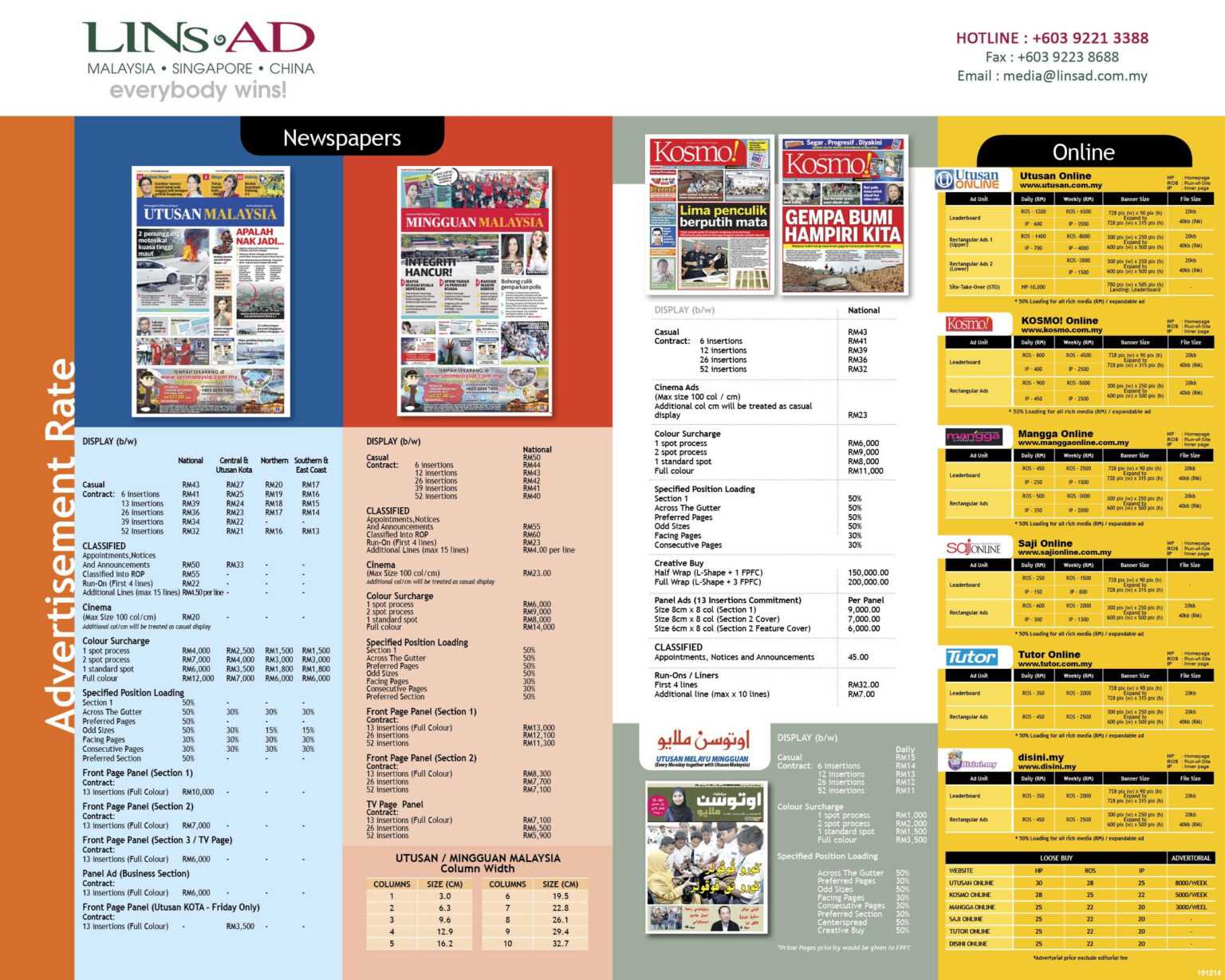 Advertising Rate Card Template Best Business Templates