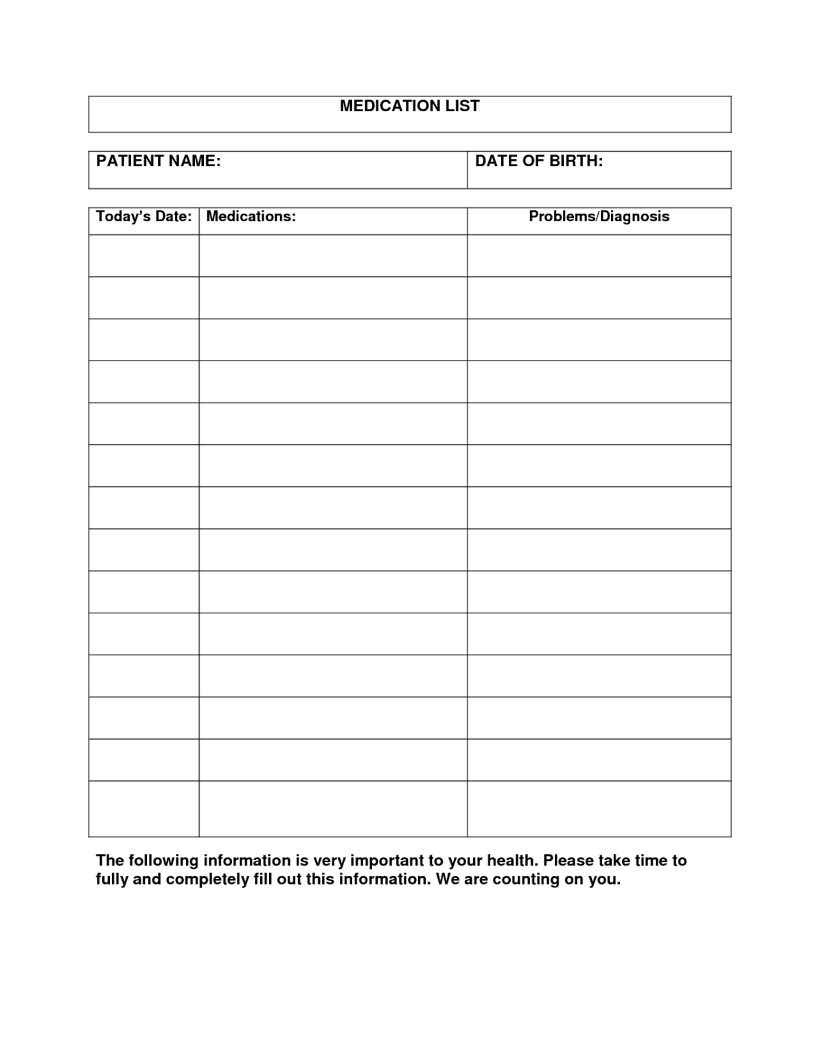 Free Printable Wallet List Of Medication Card | The Art Of within ...