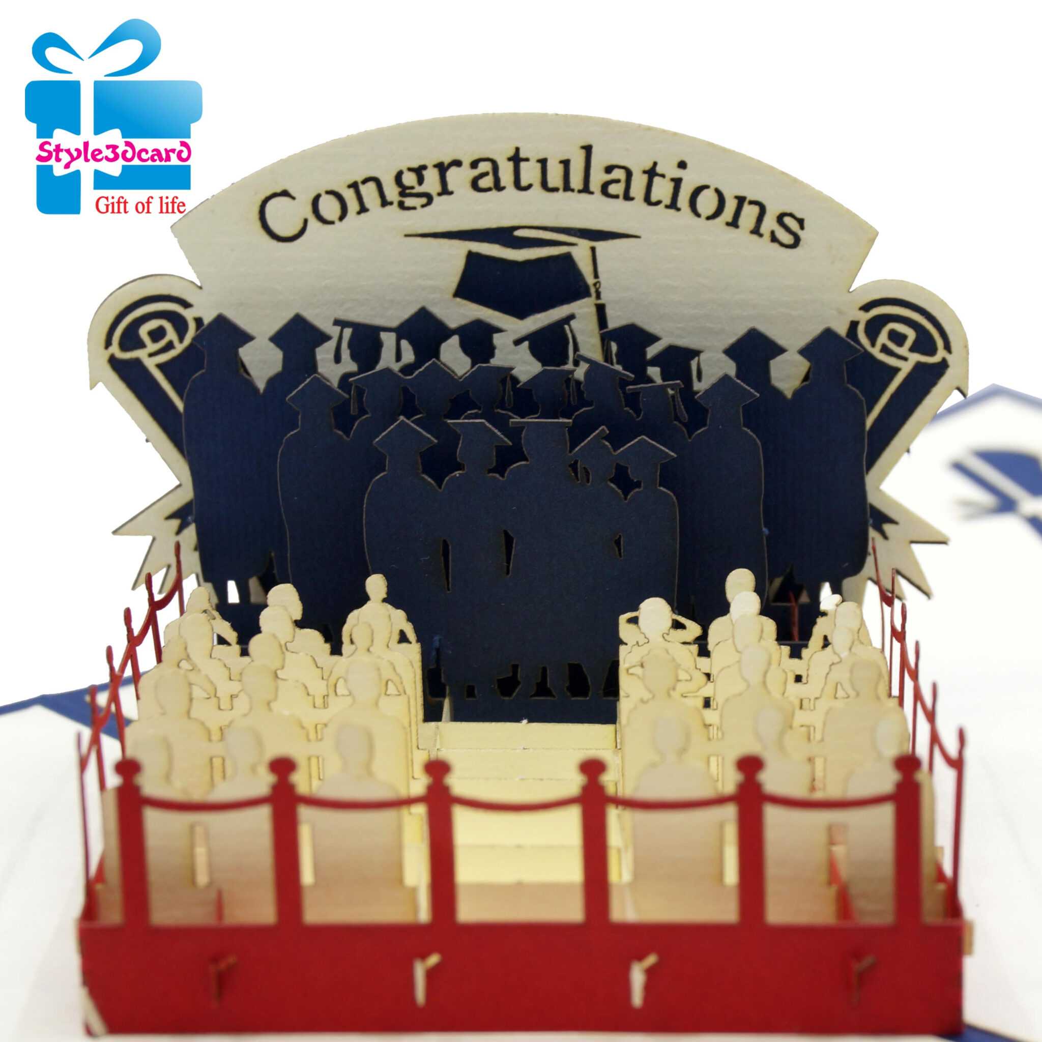 Graduation Pop Up Card Template - Evelynmercy.com