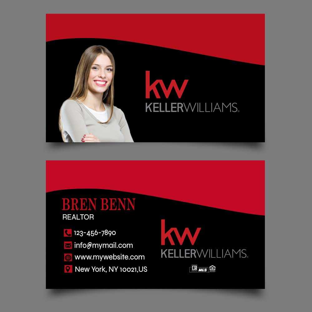 Keller Williams Business Card Template Bc1861Bl Kw Regarding Keller 