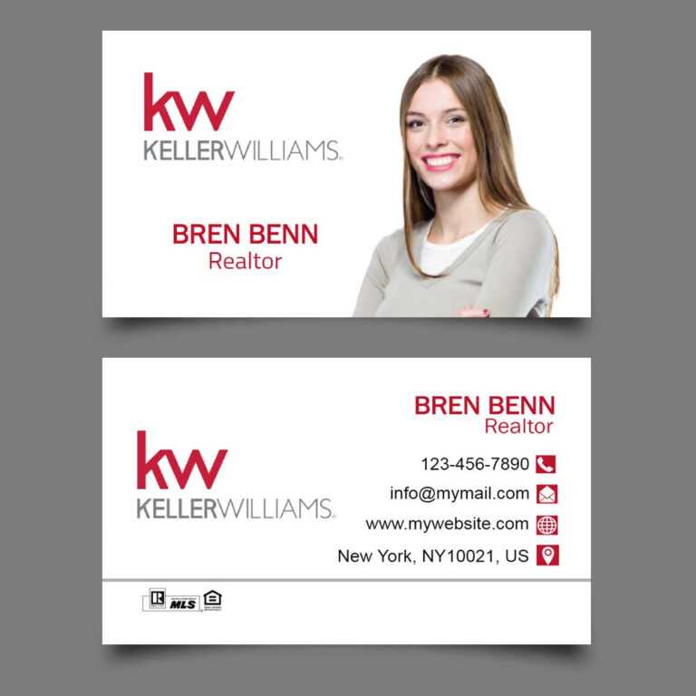 Keller Williams Business Card Template Bc1861Bl Kw Regarding Keller 