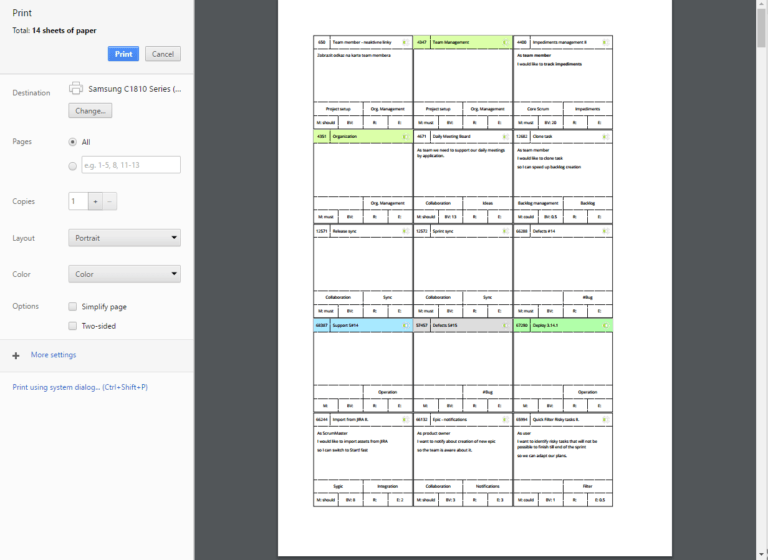 Scrum Cards Template ] – Scrum Product Management The throughout Agile ...