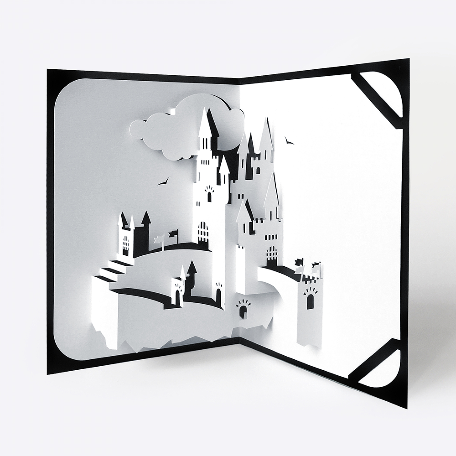 Template Pop Up Card Castle For Pop Up Card Templates Free Printable 