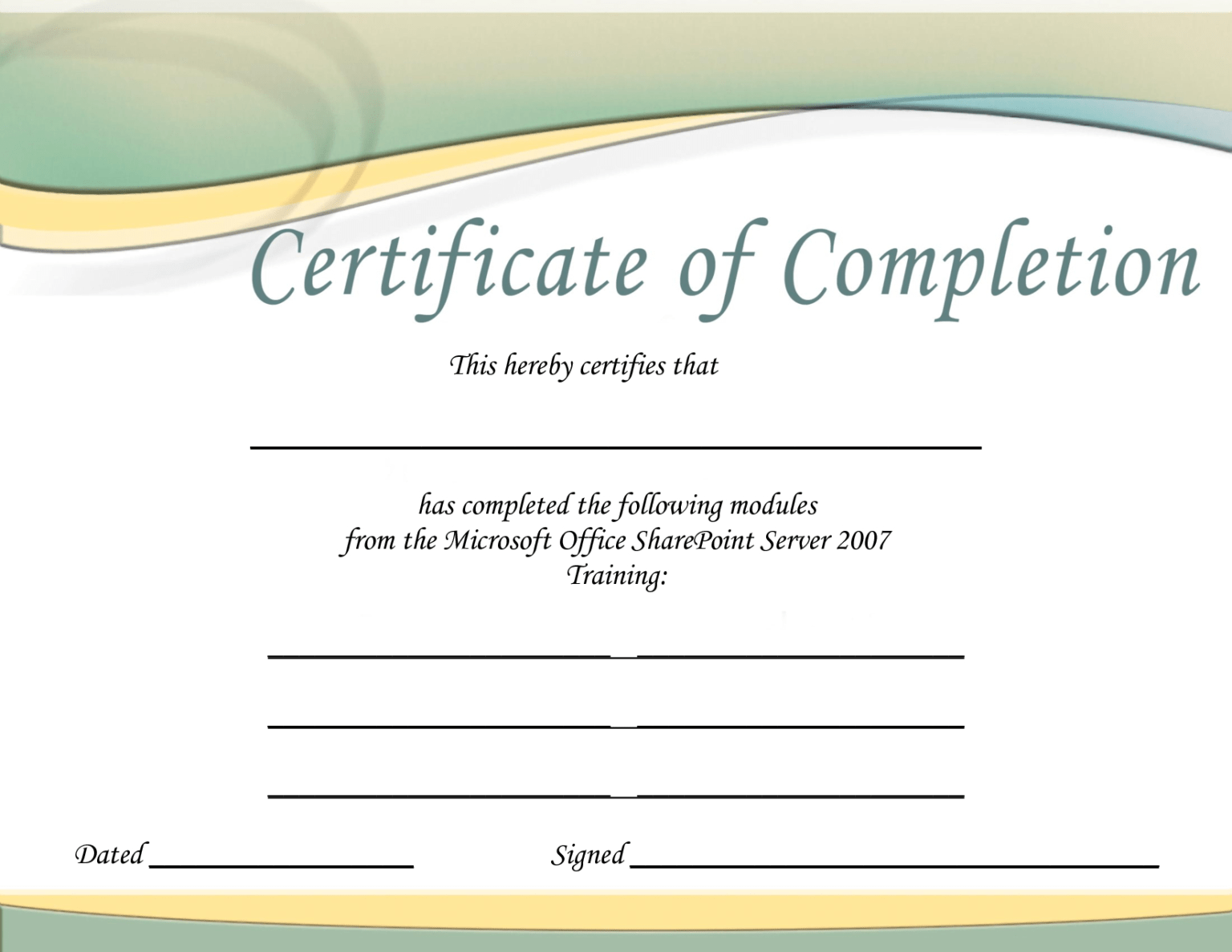 Training-Certificate-Template-Printable-Microsoft-Office-Doc with ...