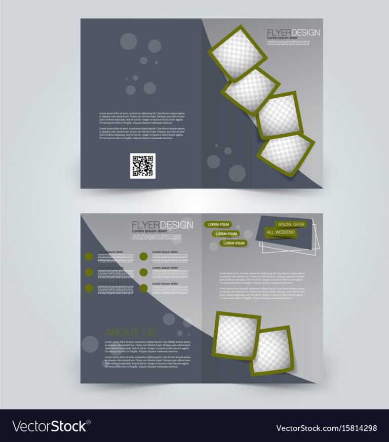 Two Page Fold Brochure Template Design for 2 Fold Brochure Template ...
